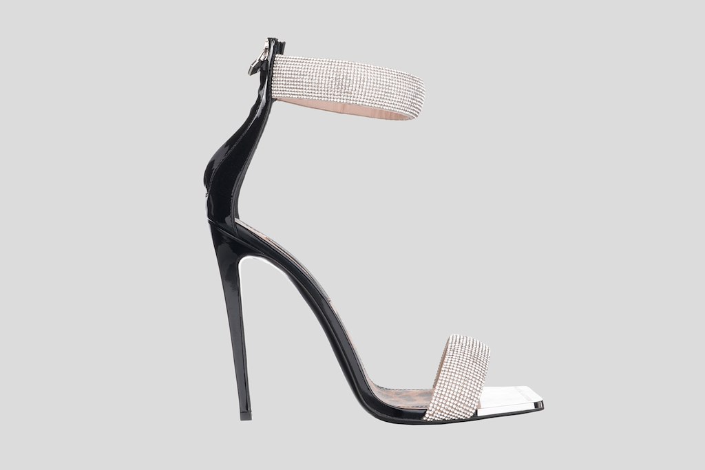 PHILIPP PLEIN SANDALE WSD0504/PL24 CRYSTAL BLACK