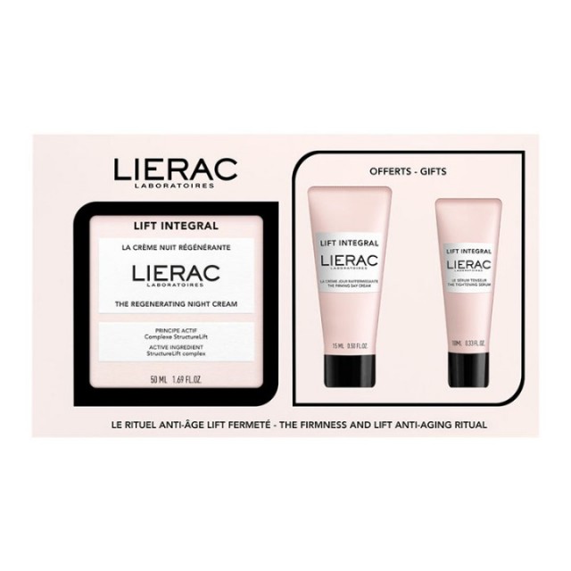 LIERAC SET LIFT INTEGRAL NOĆNA KREMA 50ML + SERUM 10ML + DNEVNA KREMA 15ML