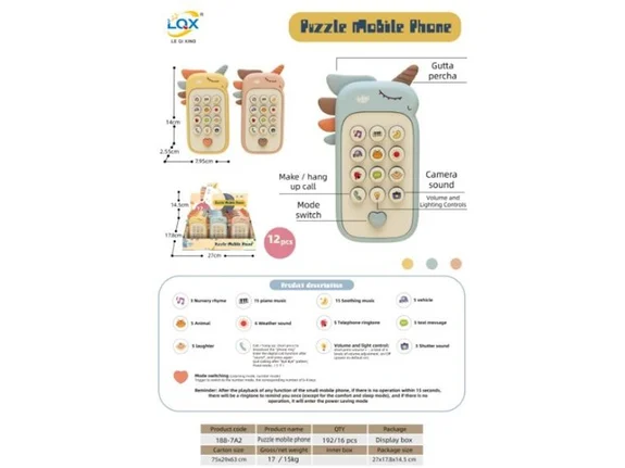 HK Mini Igračka mobilni telefon Unicorn