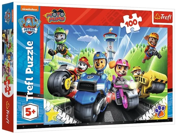Trefl Puzzle 100 delova paw patrol motor