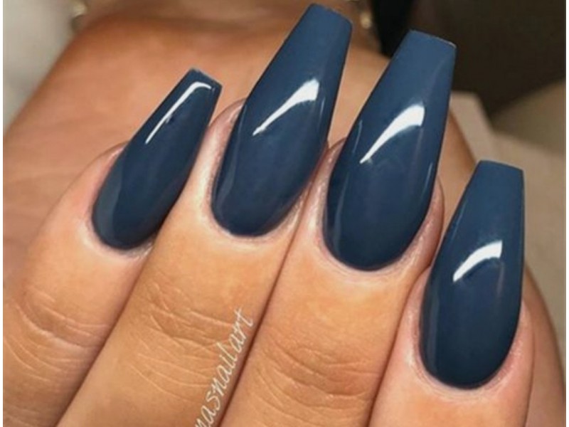 THE ONE Designer Nail lak-Dark Graphic Blue