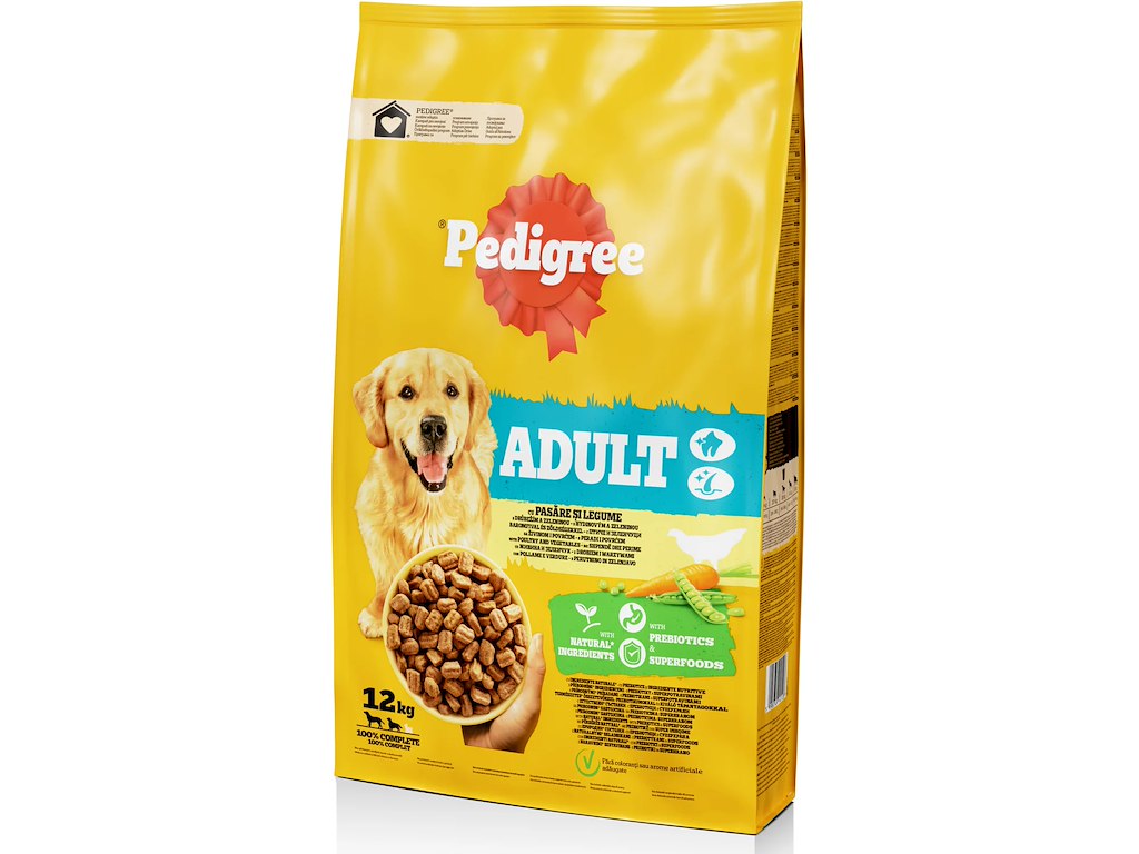 Pedigree Briketi za pse živina i povrće 12kg