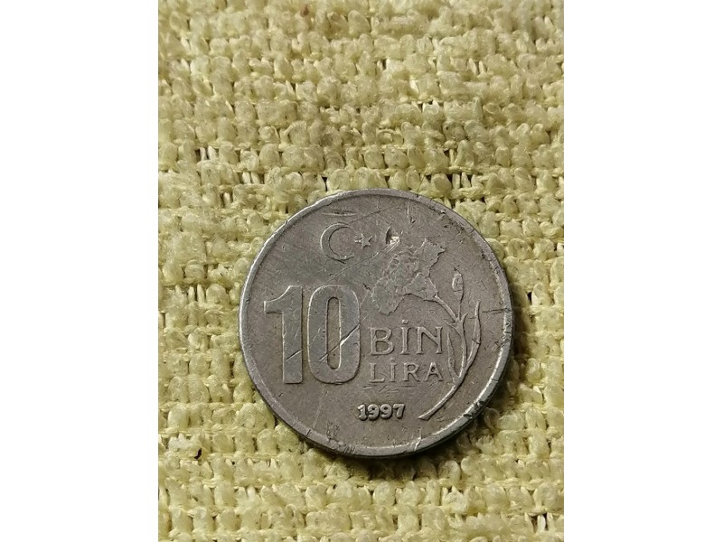 10 BIN LIRA 1997. TURSKA