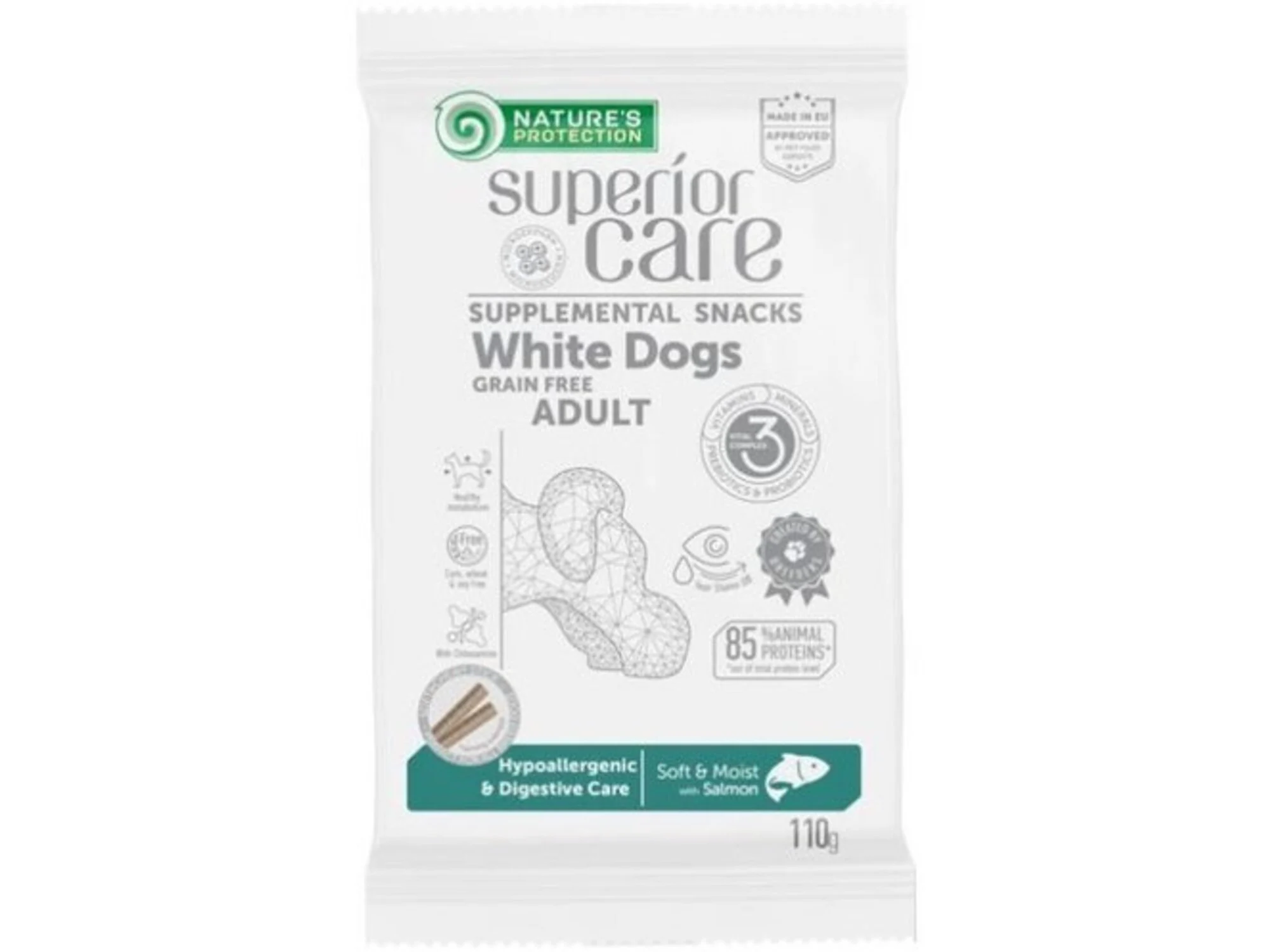 Nature's Protection Poslastice Hypoallergenic​ & Digestive Care - Losos 110g