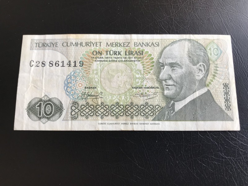 TURSKA 10 LIRA.