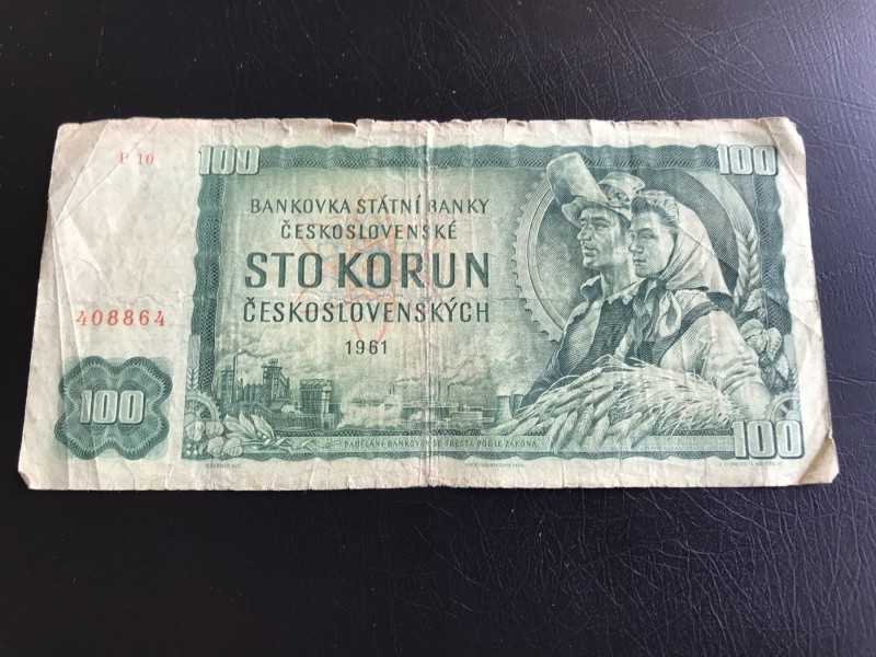 ČEHOSLOVAČKA 100 KRUNA.1961.