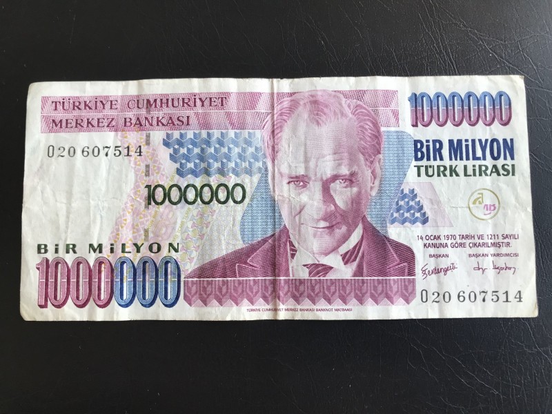 TURSKA MILION LIRA.