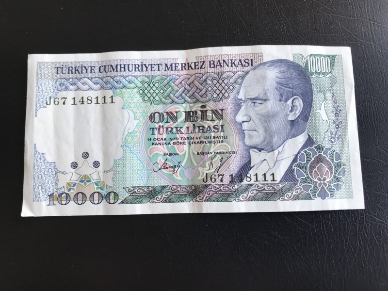 TURSKA 10 000 LIRA.