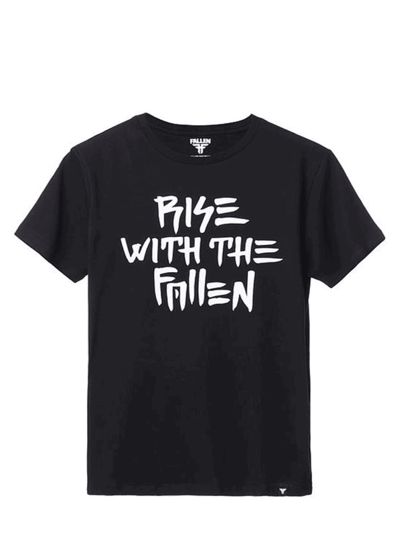 FALLEN Rise with the Fallen Tee Black/White