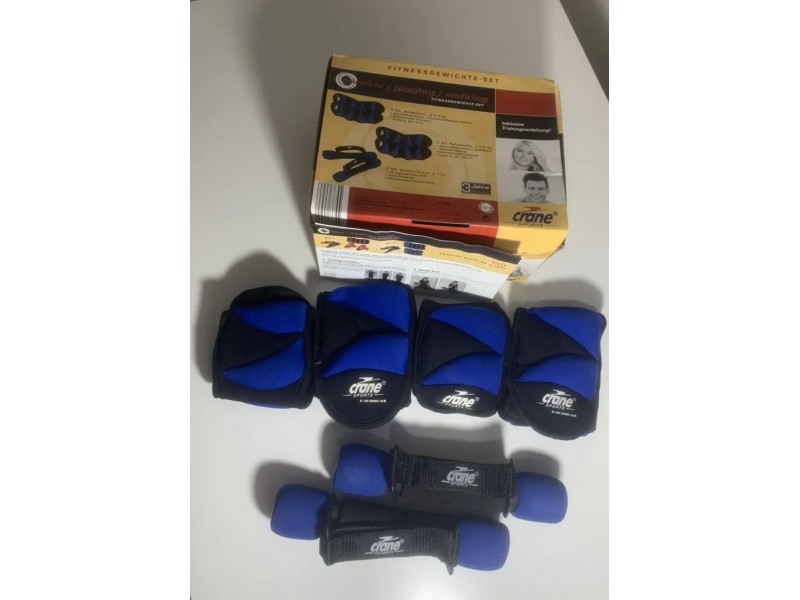 fitness set tegova 3/1 plavi NOVO sa felerom