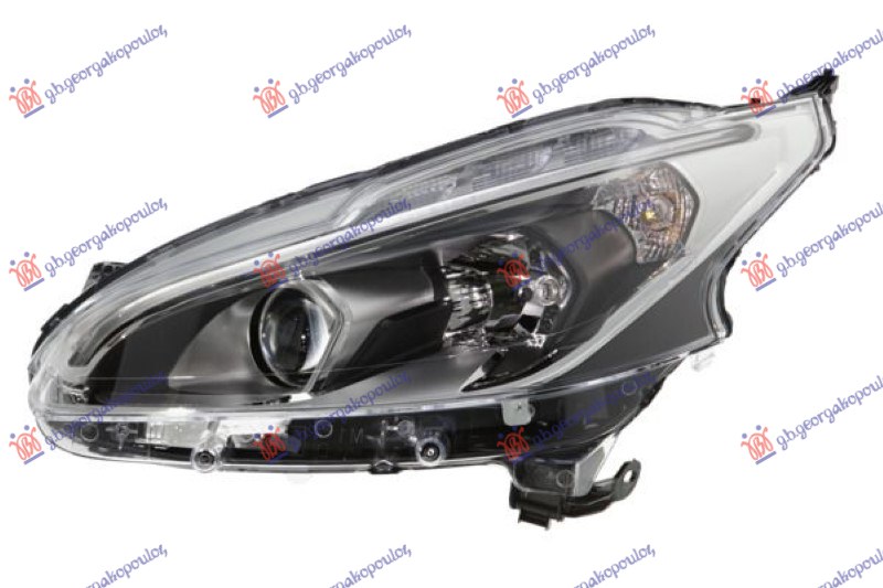 FAR LED (SA LED DNEVNIM SVETLOM) 18- (VALEO) Leva str. PEUGEOT 208 (2015-) (OEM: 1685353080, 9822690480)