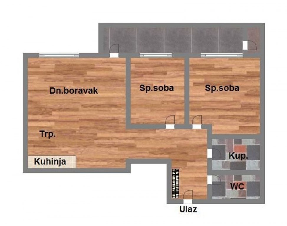 Trosoban 66m2 - telep blizu Limana - TOP!