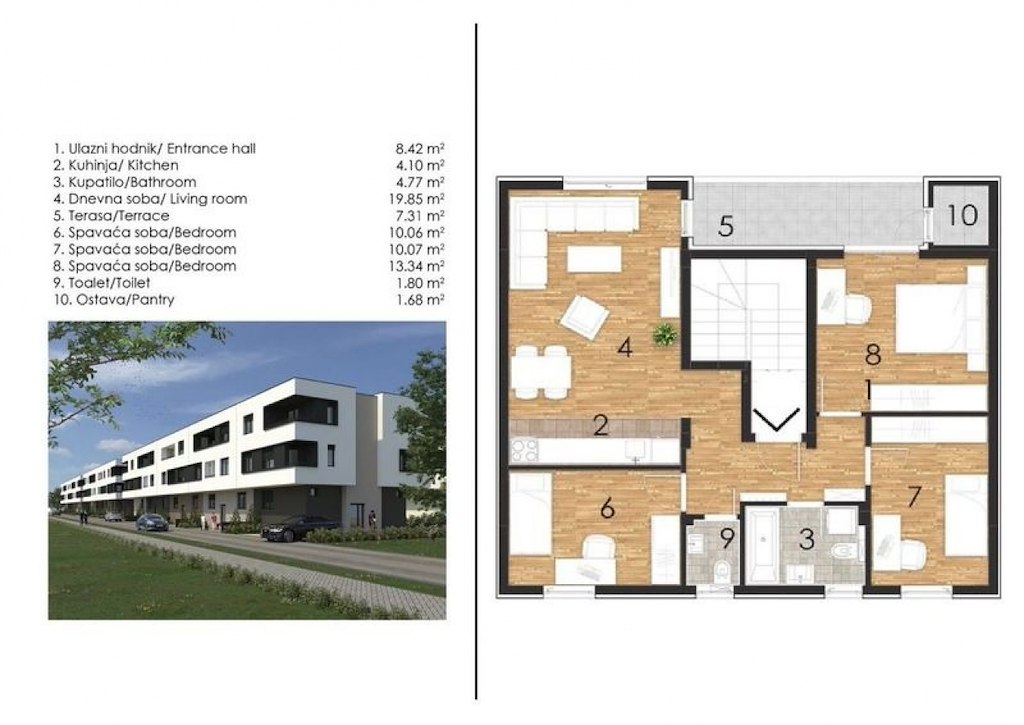 ADICE - 1600e/m2 - Četvorosoban 79m2 - TOP PONUDA!