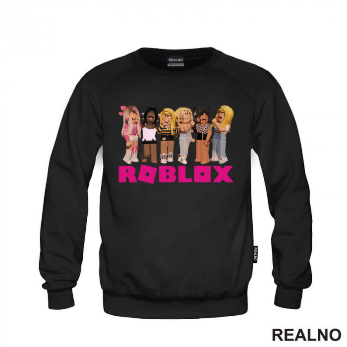 OUTLET - CRNI DUKS BEZ KAPULJAČE DEČIJI MODEL VELIČINE 8 - ROBLOX