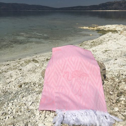 L'essential Maison Flamingo - Roze Fouta (Peškir za plažu)