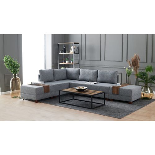 Atelier Del Sofa Fly Ugao Sofa na Razvlačenje Levo - Siva Ugao Sofa-Krevet