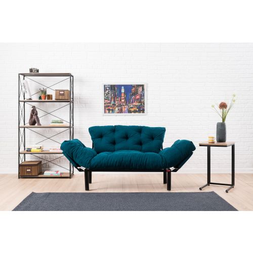 Atelier Del Sofa Nitta - Petrol Blue 2-Seat Sofa-Bed