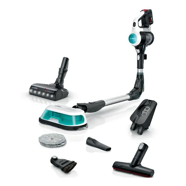 Bosch Aku usisivač i mop 2u1 Unlimited 7 ProHygienic Aqua Bela (BCS 71HYG1)