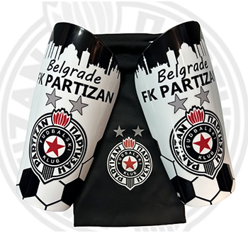 Kostobrani beli "Belgrade" FK Partizan 2155-2