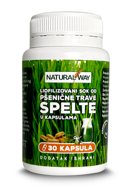 NATURAL WAY LIOFILIZOVANI ZELENI SOK SPELTE (Triticum Spelta) 30 KPS 500mg