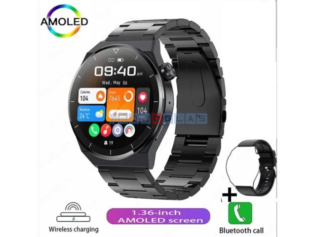 NOVO- GT3 Pro Bluetooth NFC Smart Watch - Crni