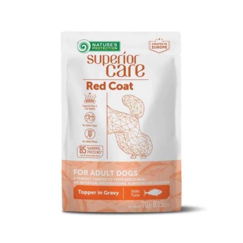 Nature's Protection Superior Care sos za pse - Adult All Breed Red Coat - Tuna 70g