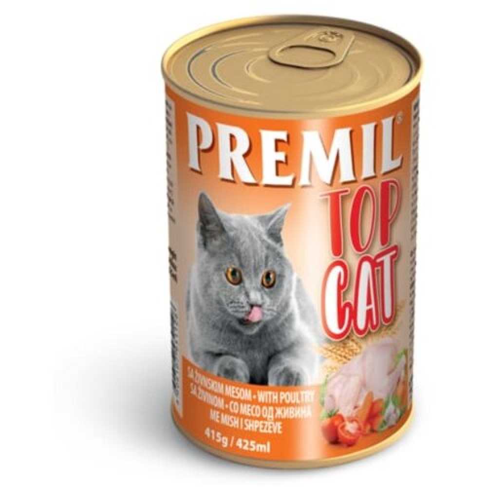 Premil Top Cat konzerva za mačke - Živina 415g