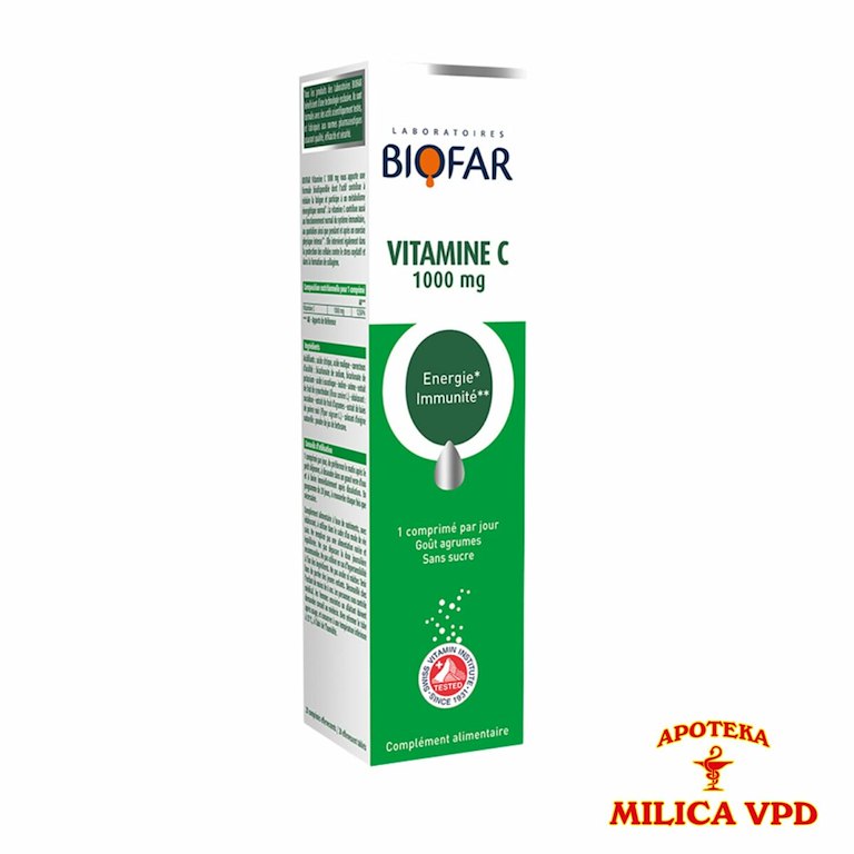 Biofar Vital Vitamin C 1000mg 20 šumećih tableta