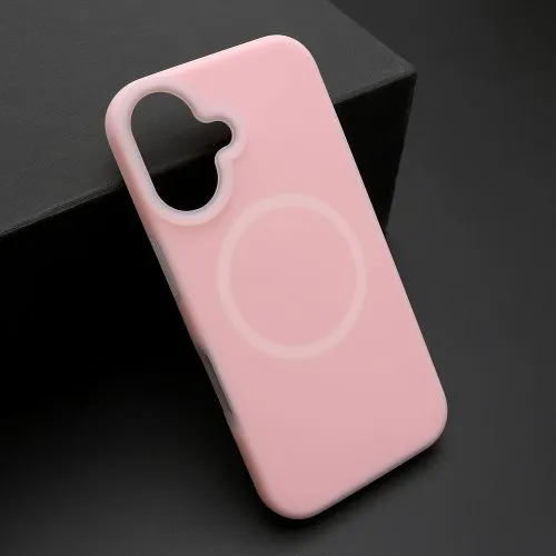 Futrola - maska PASTEL COLOR MagSafe za iPhone 16 roze (MS)