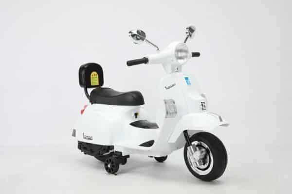 Dečiji motor Vespa na akumulator – bela, BL519