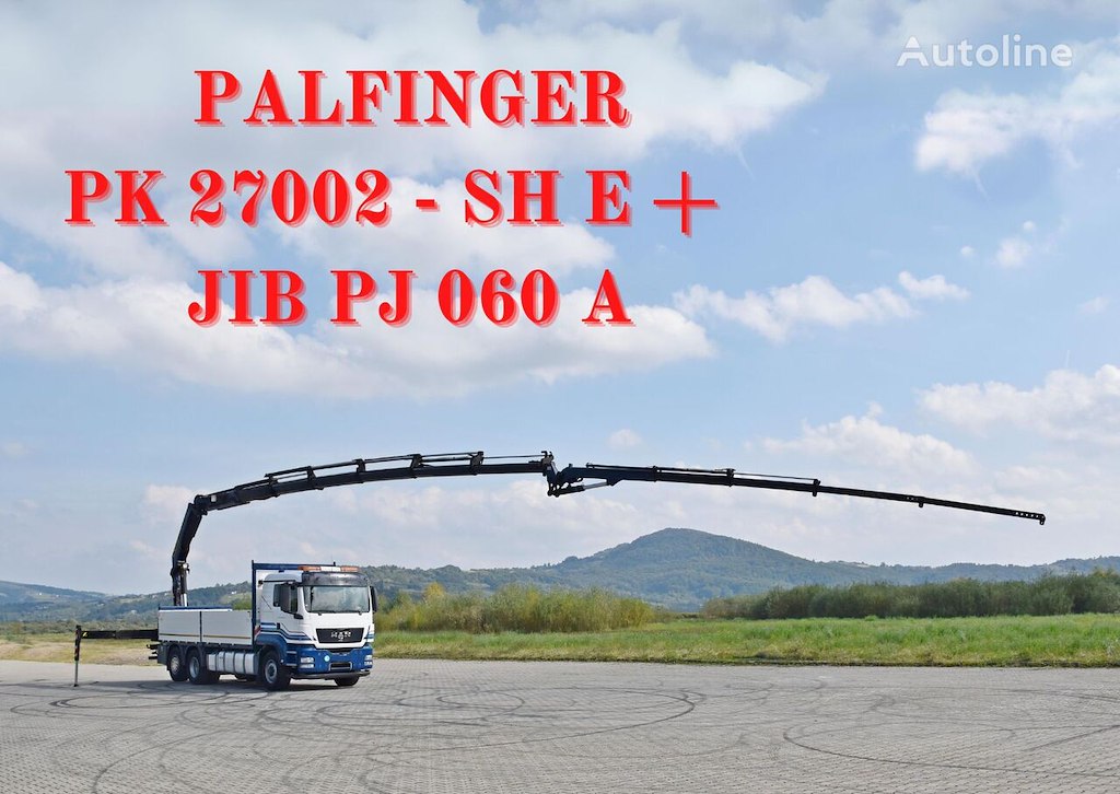 MAN TGS 26.440 *PK 27002 - SH E + JIB PJ060A + FUNK kamion s ravnom platformom