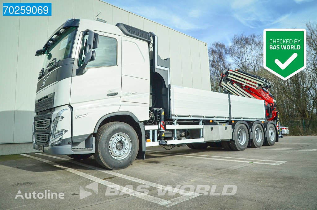 Novi Volvo FH 460 8X4 Fassi F710 Kran + Fly Jib VEB+ ACC Navi Lift-Lenkachs kamion s ravnom platformom