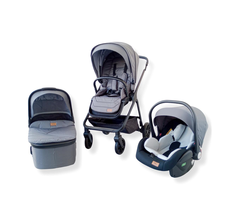 BBO MamaMia Kolica za bebe 3u1-Grey