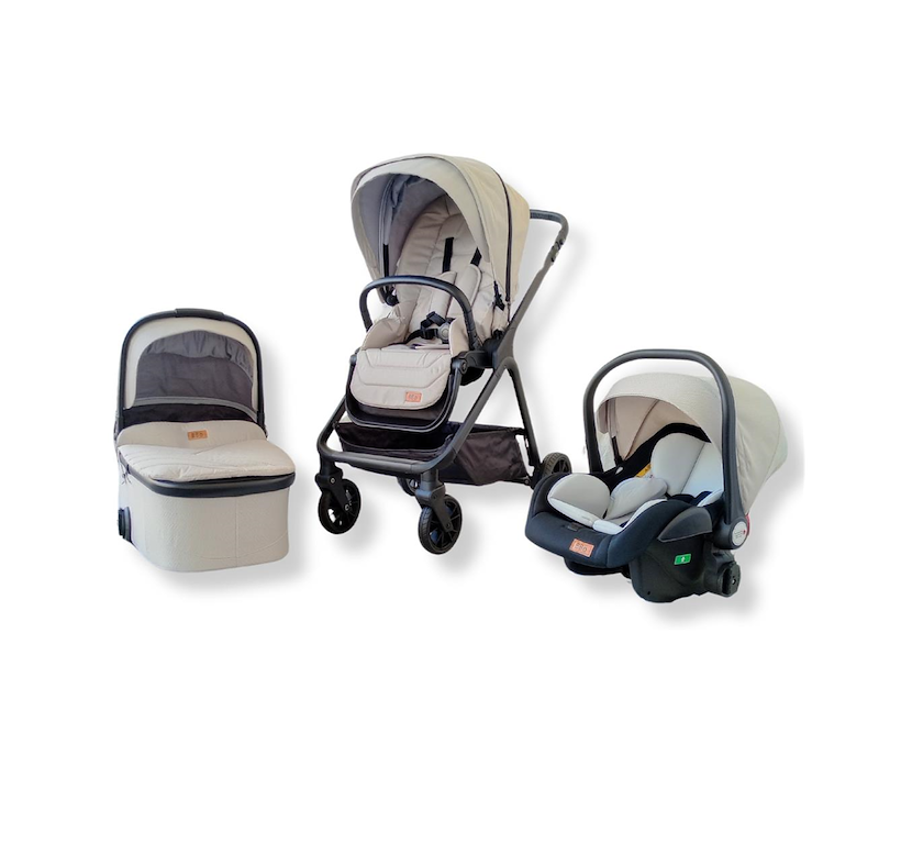 BBO MamaMia Kolica za bebe 3u1-Beige