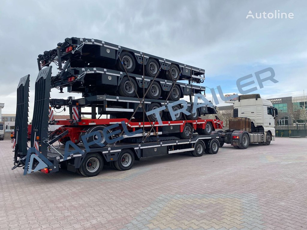 Nova Arel Trailer 3 - 4 - 5 AXLE DRAWBAR REMORQUE TRAILER TURNTABLE CUSTOMIZE prikolica sa niskom platformom