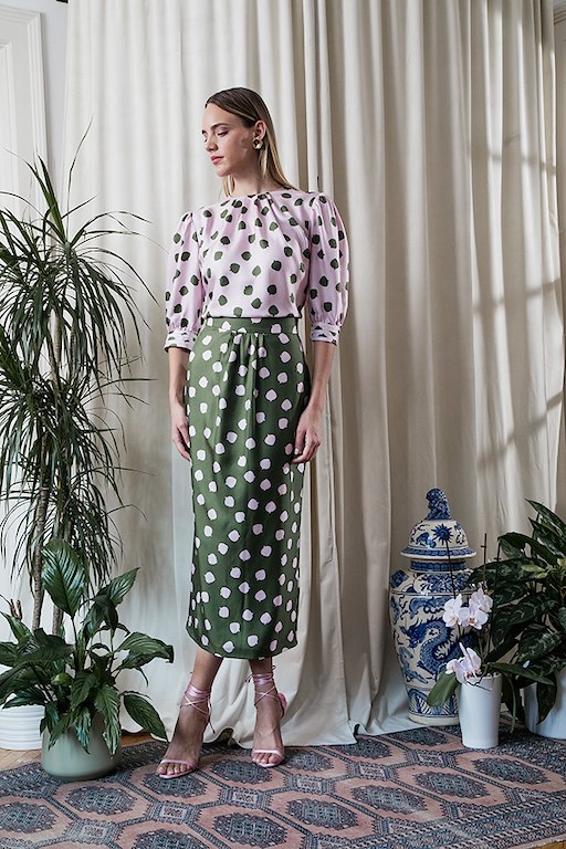 Olive Orchid Skirt