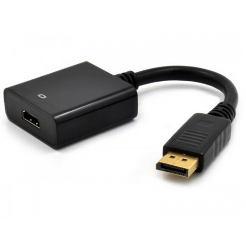 E-GREEN Adapter DisplayPort (M) HDMI (F) crni