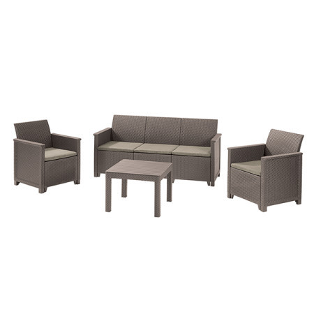 Curver baštenski set elodie 3 seater, kapućino ( CU 246154 )