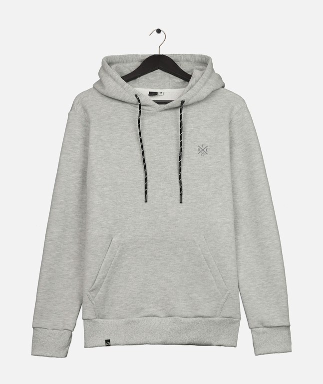 BASIC HOODIE – Light Gray Melange