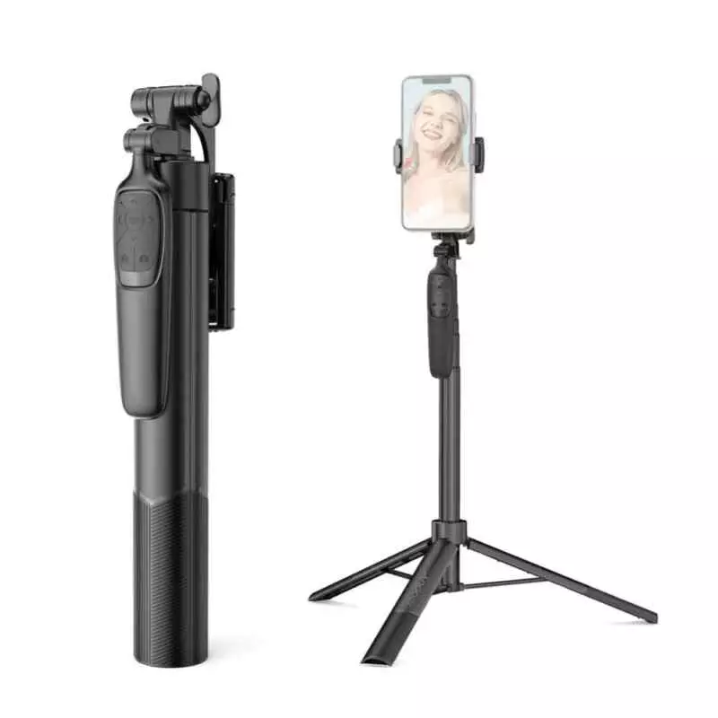 Selfie stick A65 + tripod crni