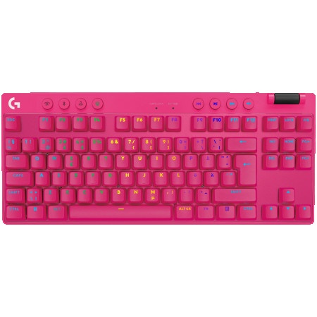 Logitech g pro x tkl lightspeed mechanical gaming keyboard magenta us ( 920-012159 )