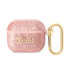 Futrola Guess za Airpods 3 PU Glitter Flake pink (GUA3HGGSHP)