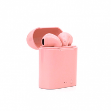 Bluetooth slusalice Airpods i7 mini roze HQ