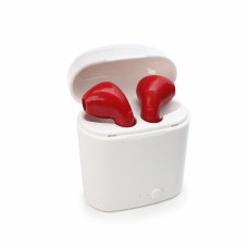 Bluetooth slusalice Airpods i7s TWS crvene