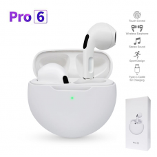 Bluetooth slusalice Airpods Pro6 bele HQ