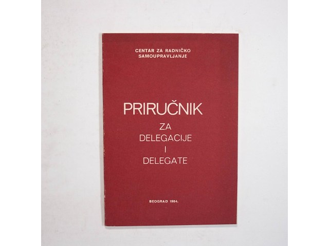 Priručnik za delegacije i delegate