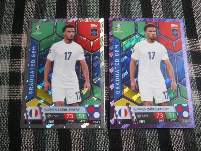 Euro 2024 TOPPS Match Attax br : FRA 9 + LJUBIČASTA PAR