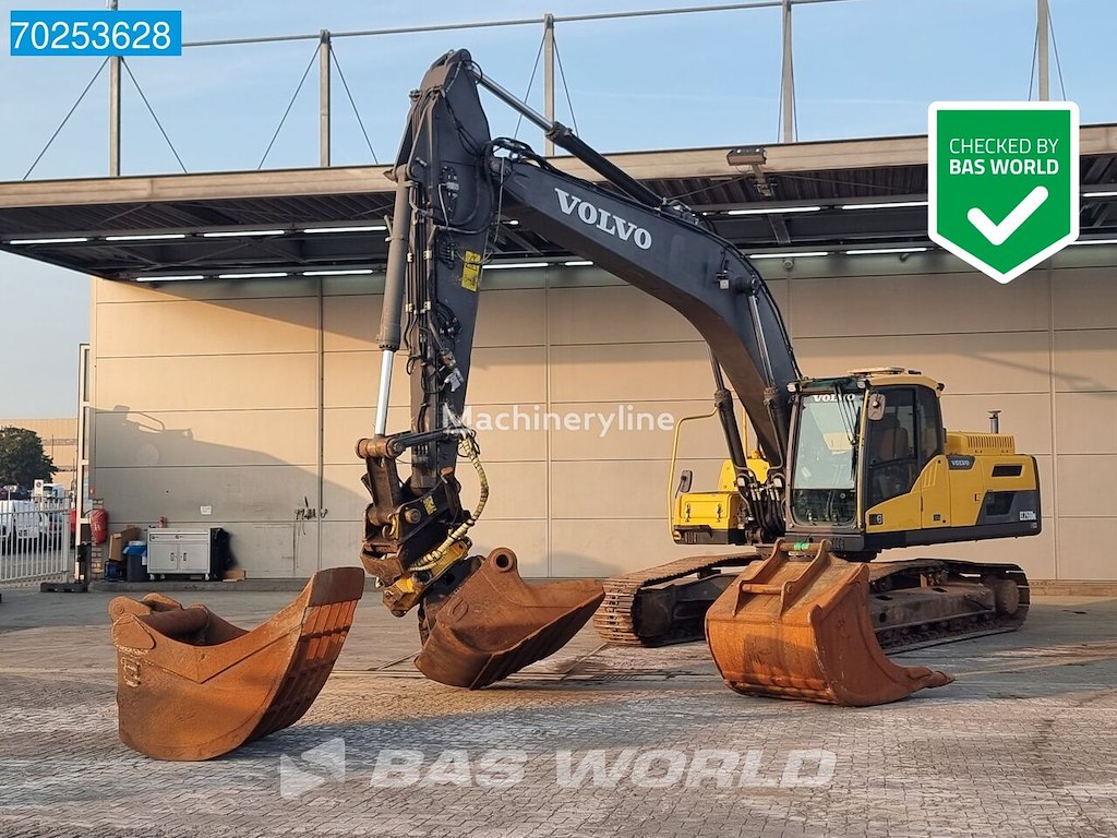 Volvo EC250 D NL 3 BUCKETS - 3 M WIDE bager guseničar