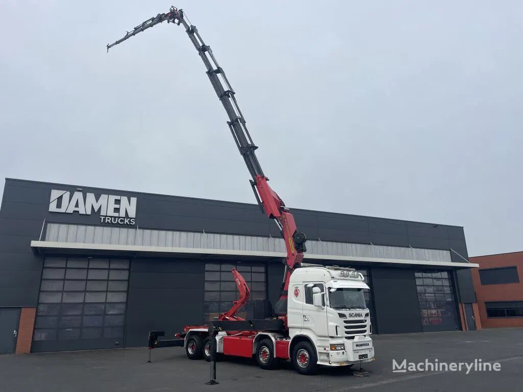 Scania R 730 V8 8x4 Palfinger PK 65002-SH F + JIB + Haakarmsysteem pokretna dizalica