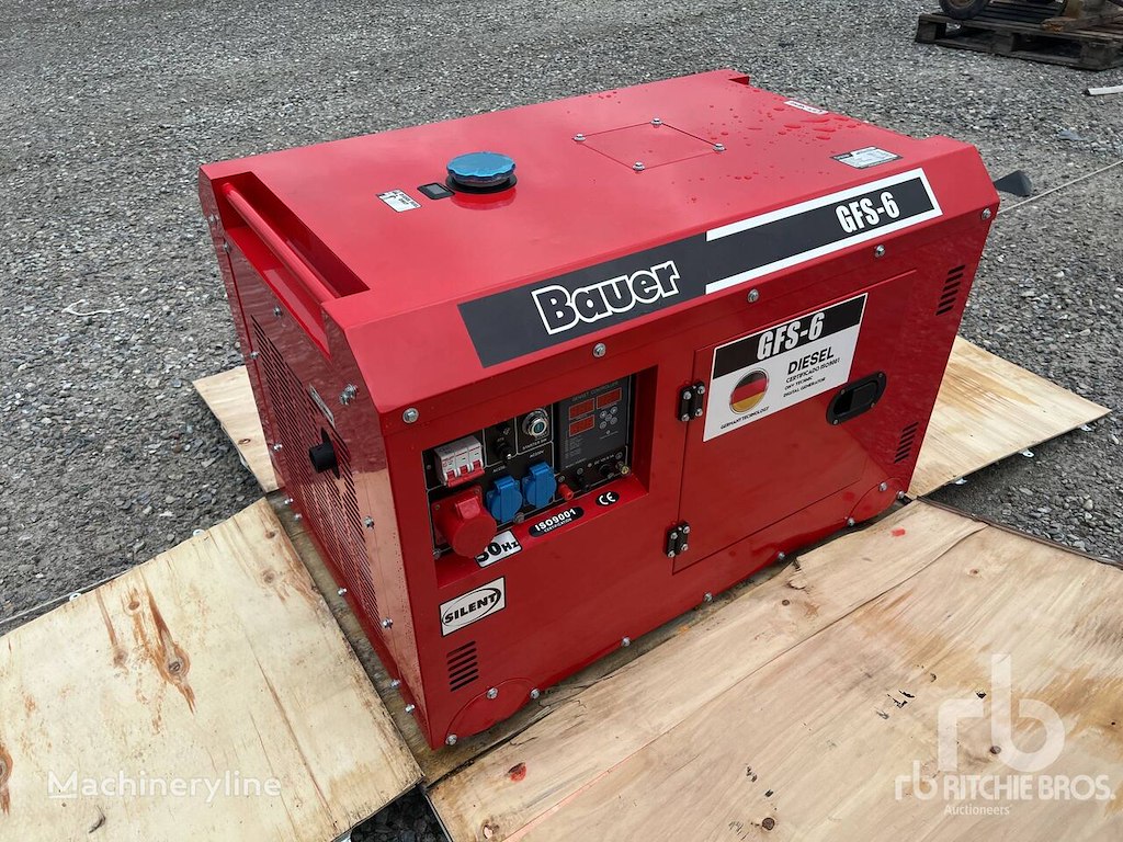 Prodaje se Bauer GFS-6 ATS 6.5 kVA (Unused) diesel generator na aukciji